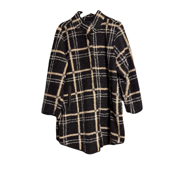 Aspen | Jackets & Coats | Aspen Plaid Black And Tan Coat | Poshmark